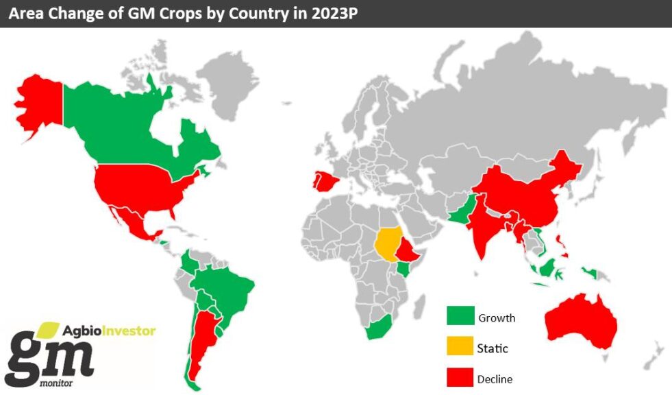 Agbioinvestor Total Gm Crop Areas Increased In 2023 Agribusiness Global 